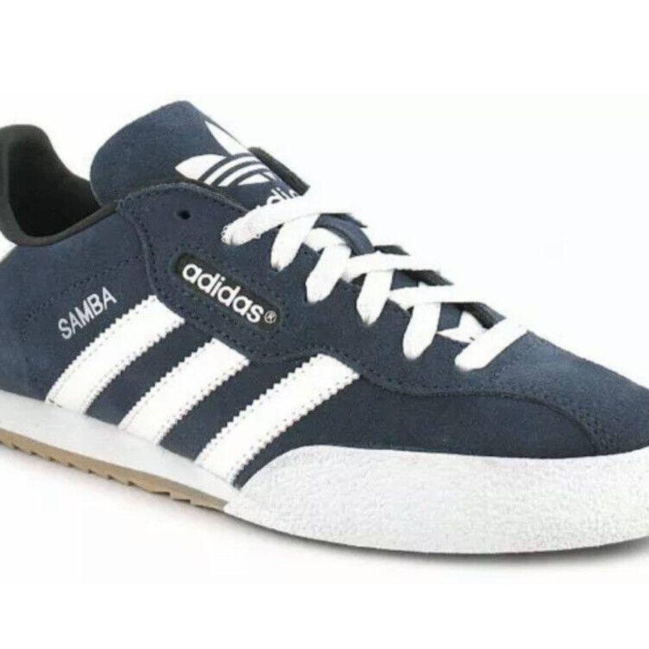 Adidas Originals Samba Super Mens Blue Suede... - Depop