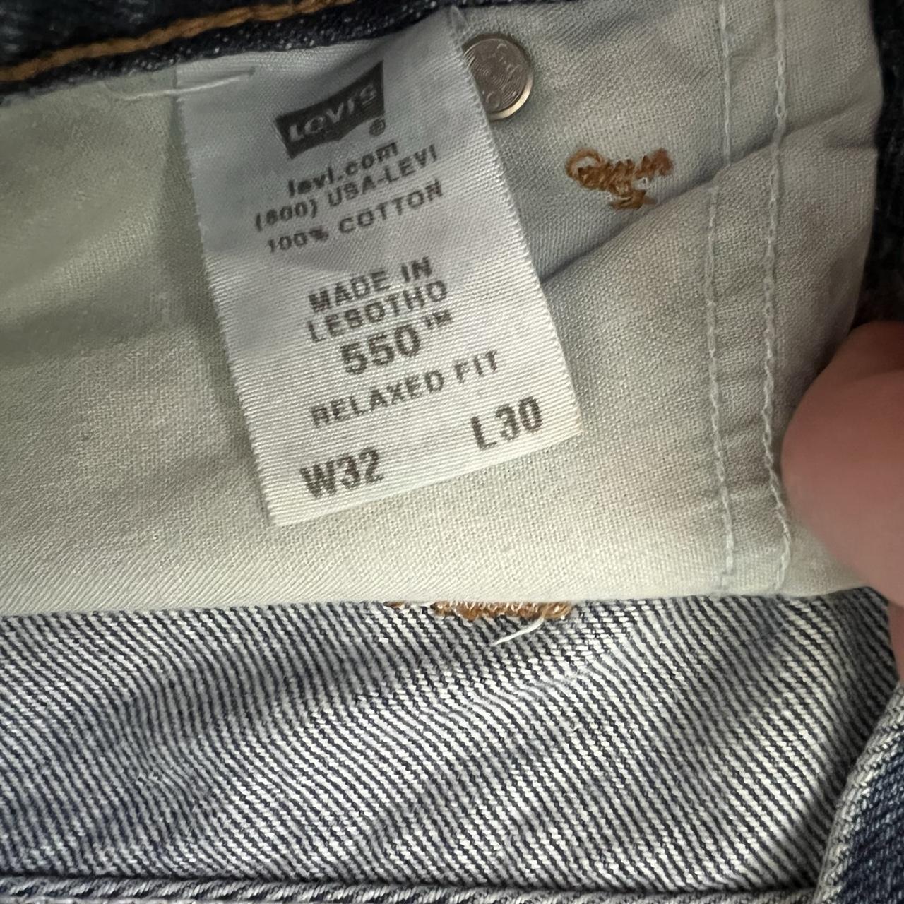 Vintage Levis 550 Relaxed Fit Jeans 32W 30L Perfect... - Depop