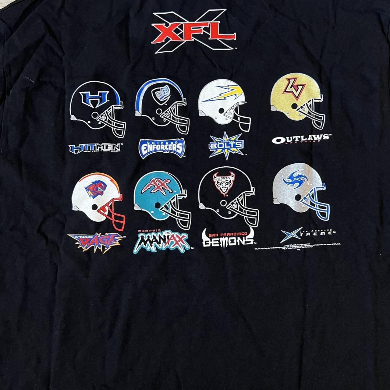 Vintage Y2K XFL Shirt XL XL vintage XFL t-shirt... - Depop