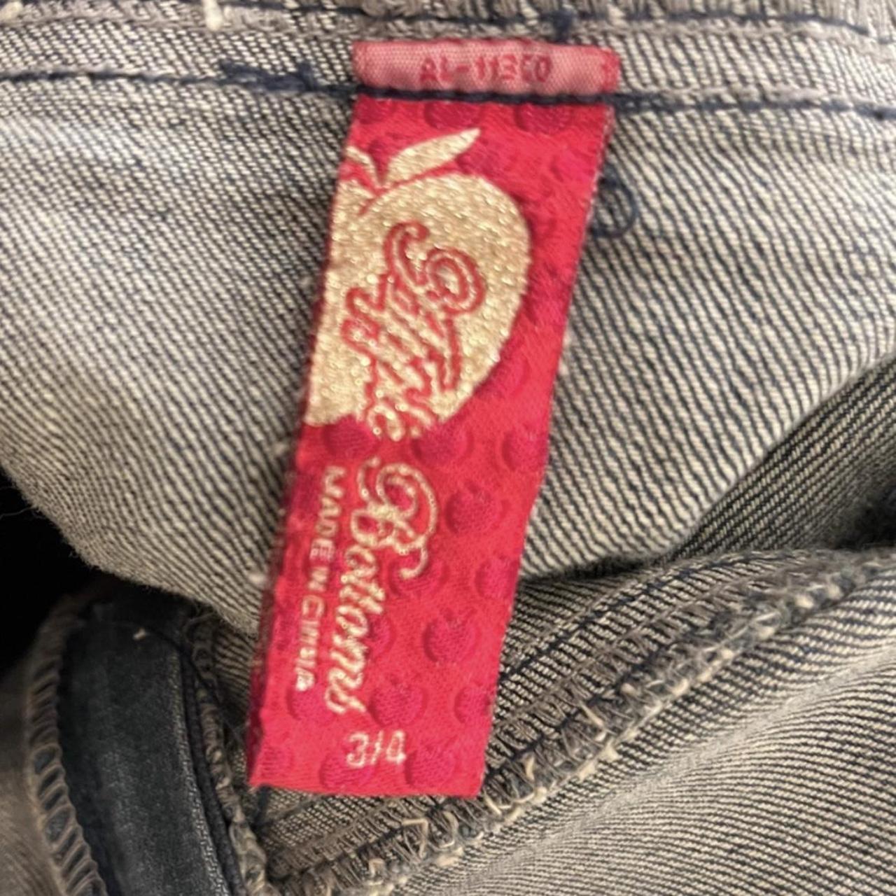 Apple Bottom Jean Strapless Denim Jean Size 3/4... - Depop