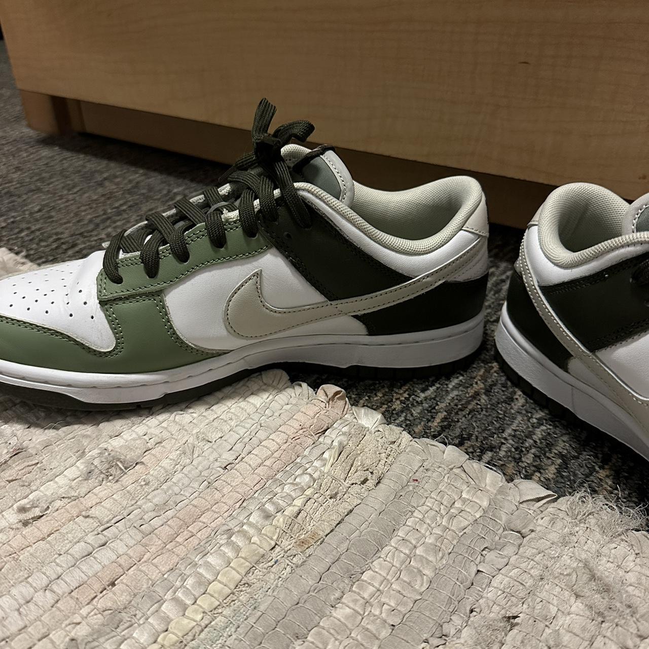 Nike dunk SB olive green lightly worn, light creases... - Depop