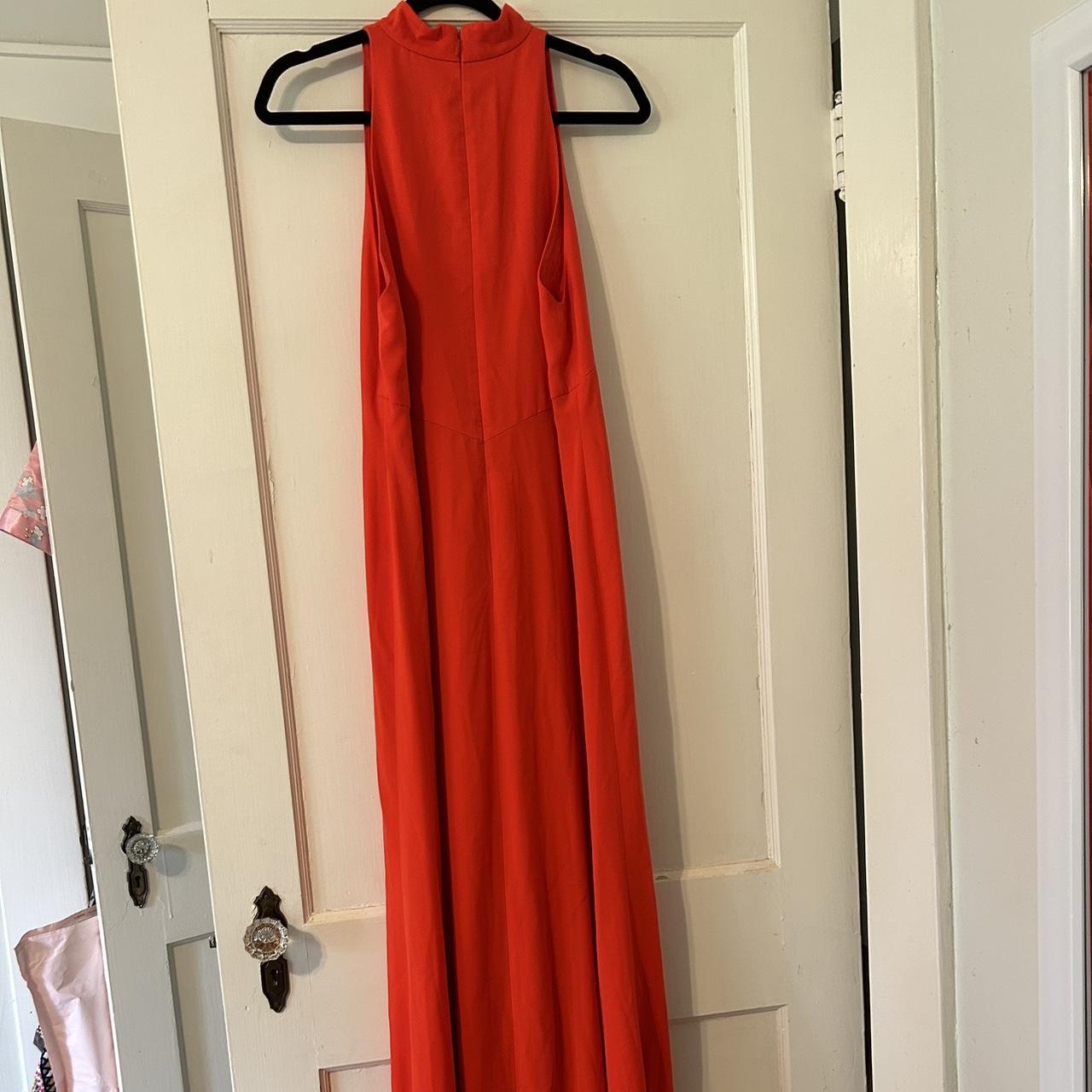 Red JILL JILL STUART halter neck dress, originally:... - Depop