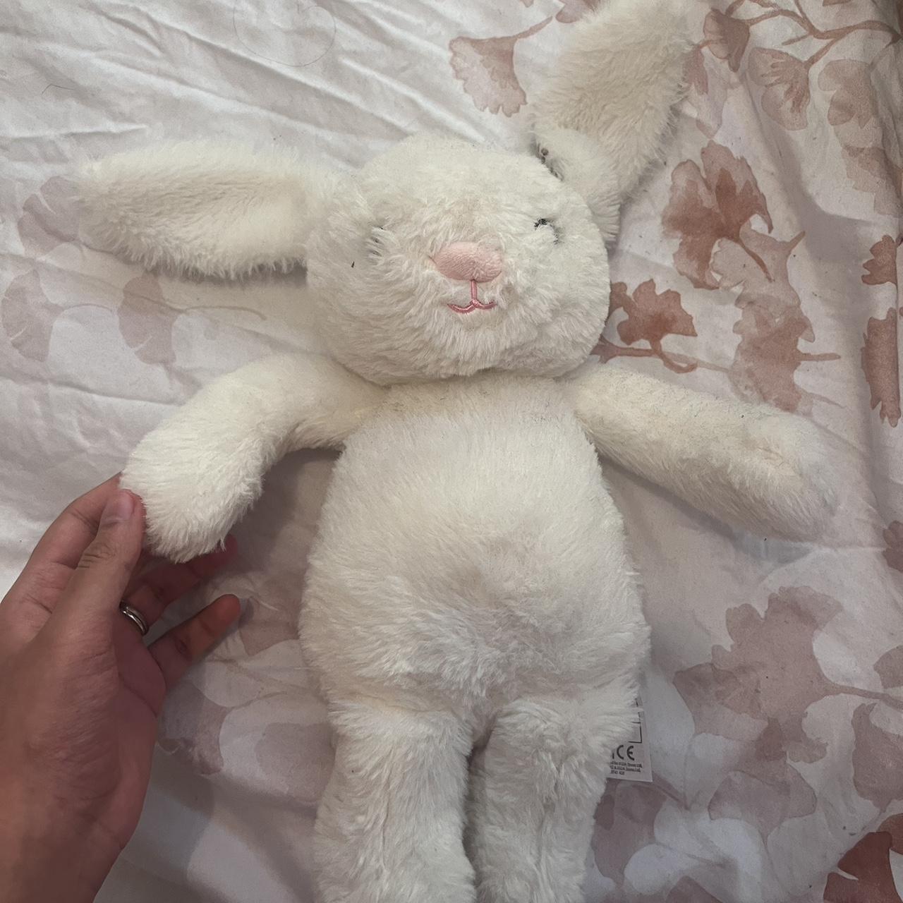 white bunny plush. #plushie #bunnyplush... - Depop
