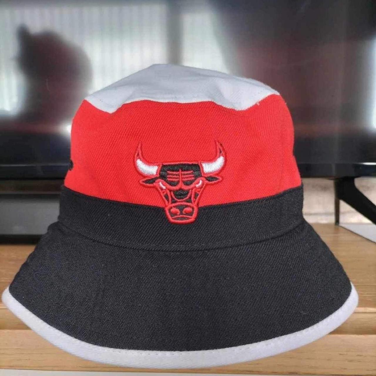 Mitchell & Ness Chicago Bulls NBA Bucket Hat SIZE S/M - Depop
