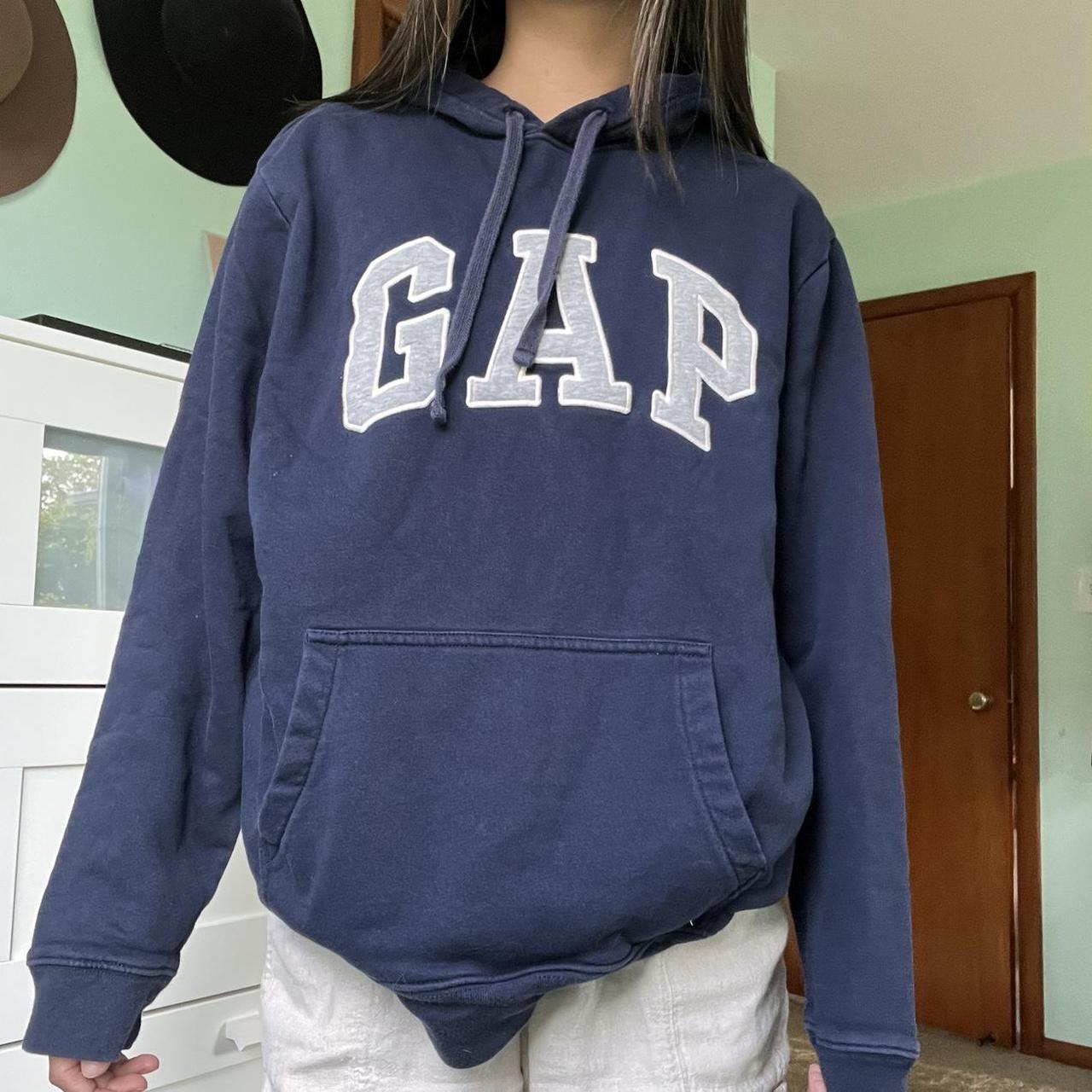 Gap Women's Navy Hoodie | Depop