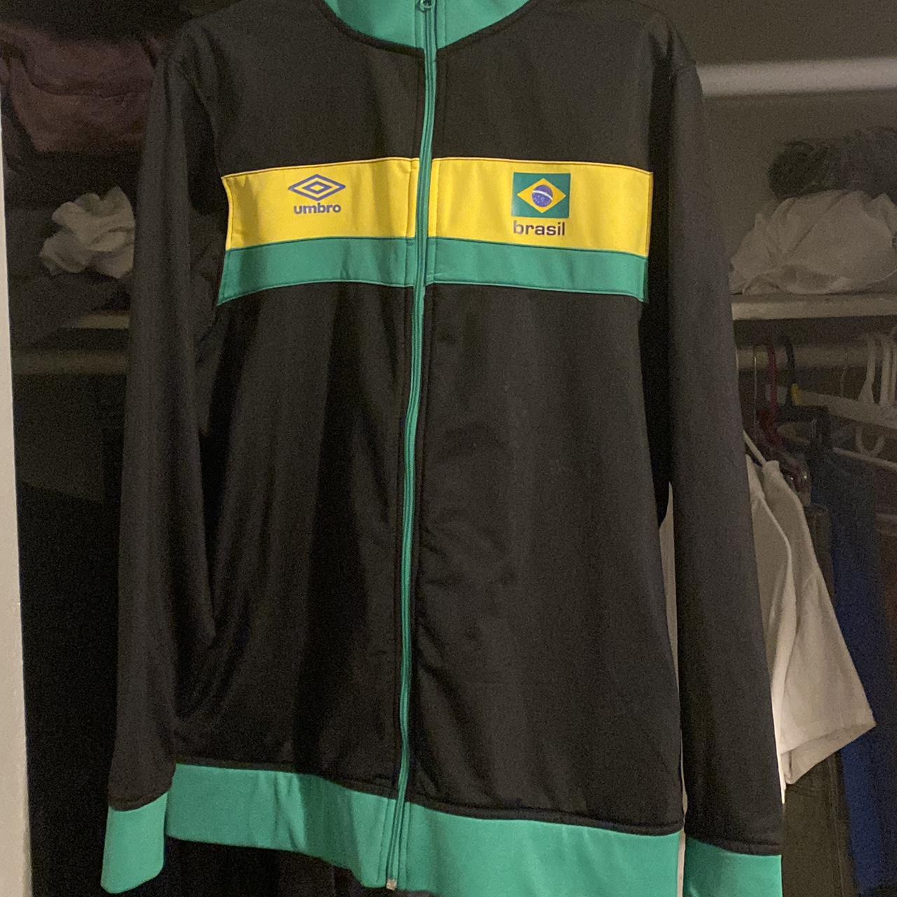 Brazil tracksuit jacket Size M... - Depop