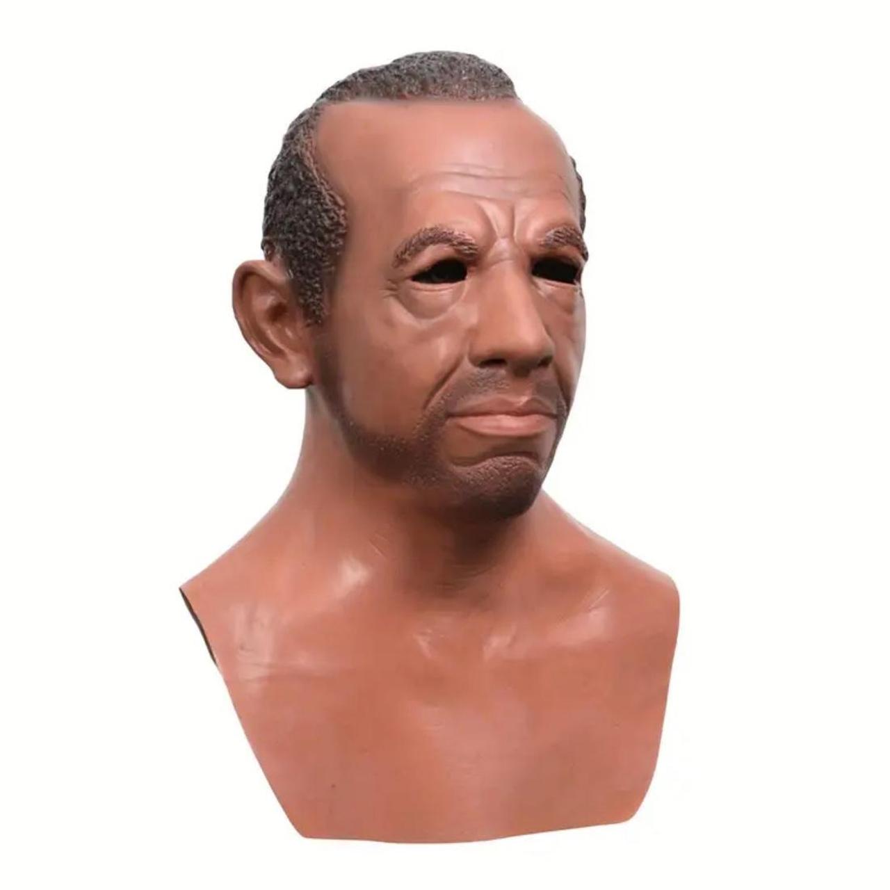 Realistic Human Face Mask Halloween Costume... - Depop