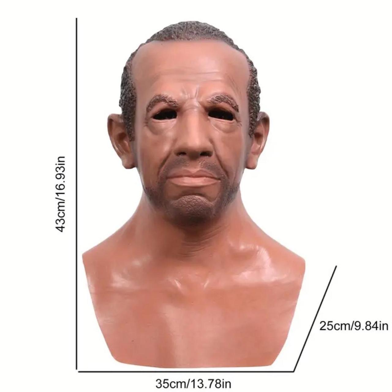 Realistic Human Face Mask Halloween Costume... - Depop