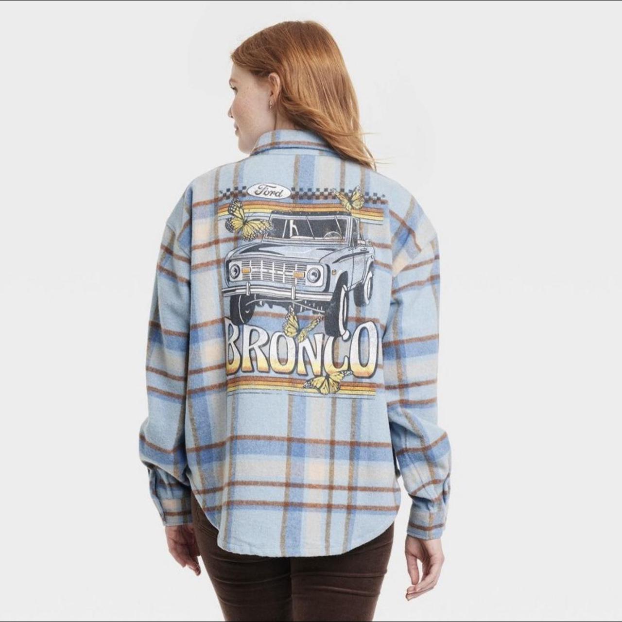 Women's Ford Bronco Graphic Shacket - Light... - Depop