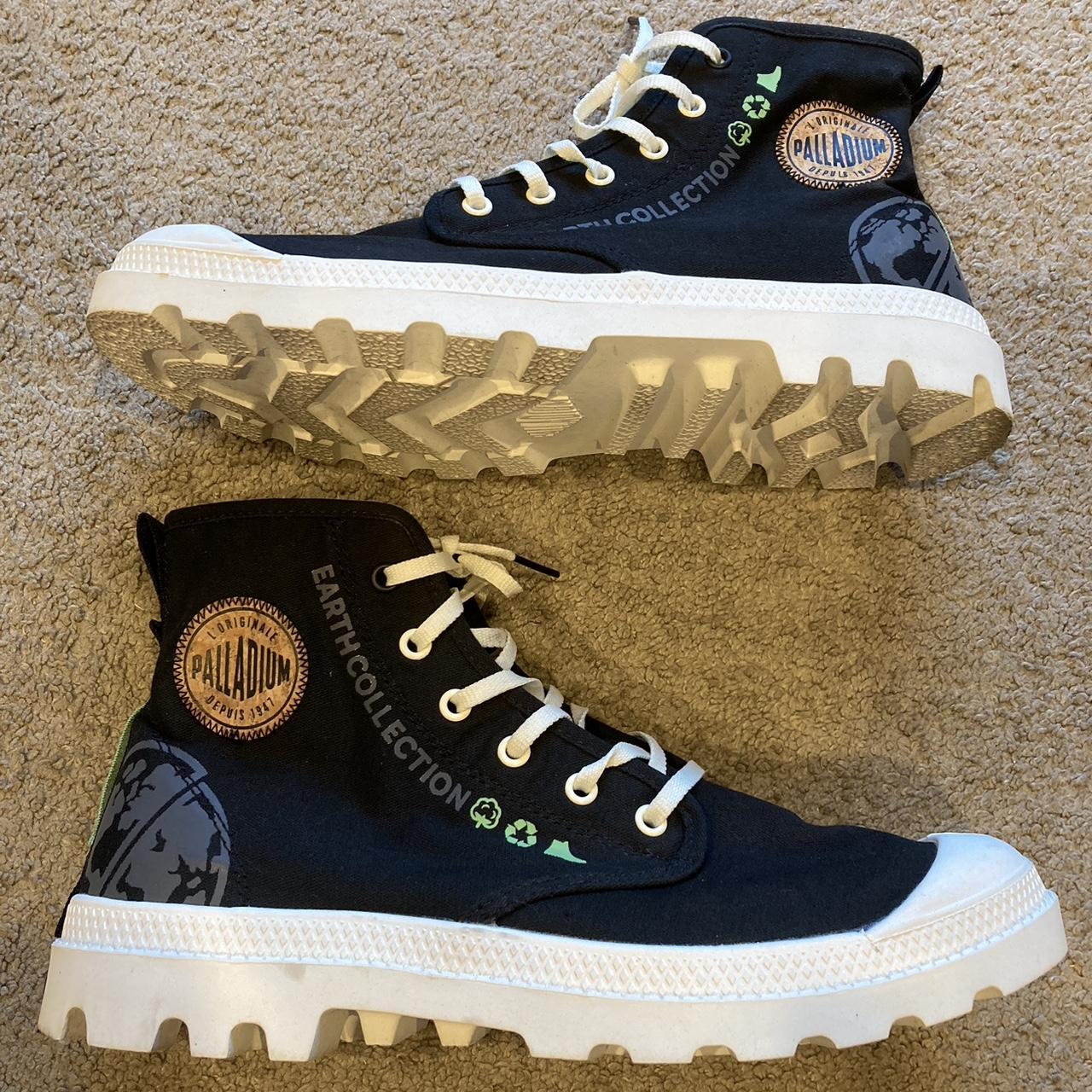 Men’s Palladium high tops/boots. Size US 11. Worn... - Depop