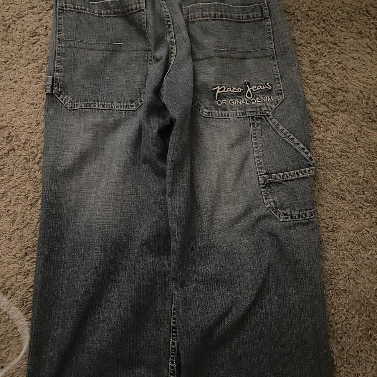 paco darkish grey carpenter jeans with big back... - Depop