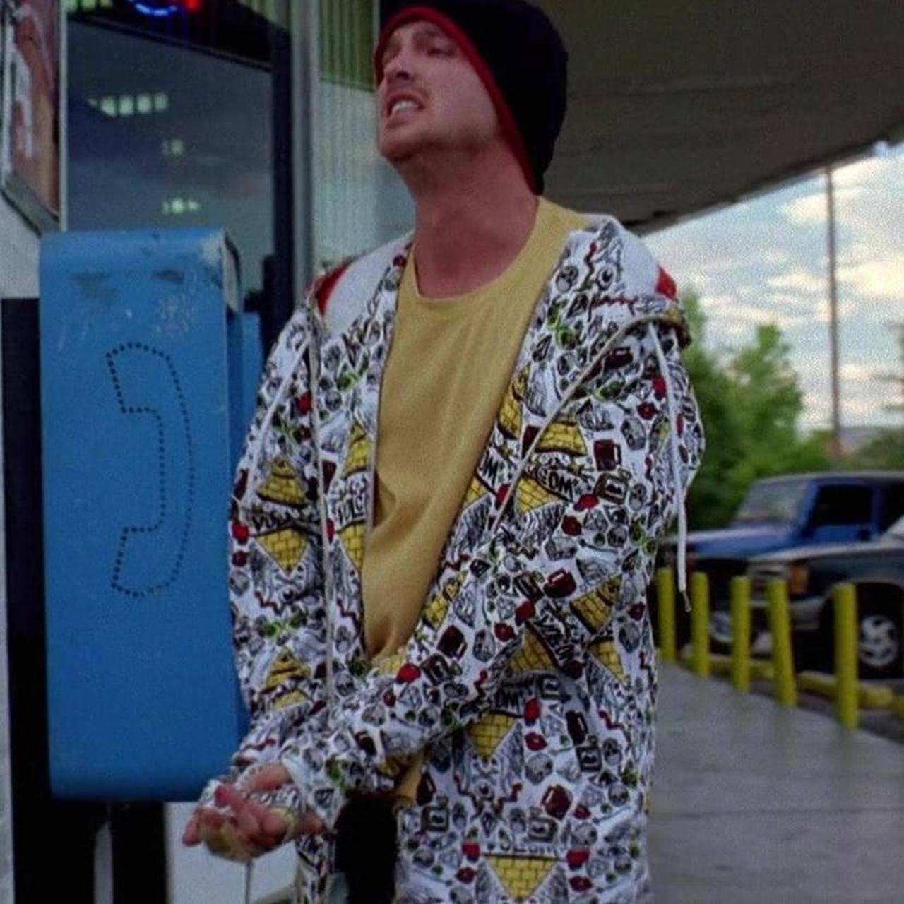 Jesse pink man zip up, I alr have this and ion need... - Depop