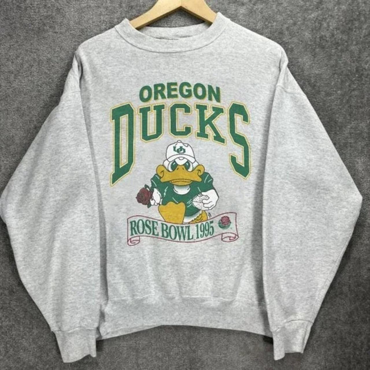 Vintage NCAA 1995 Oregon Ducks Sweatshirt, Oregon... - Depop