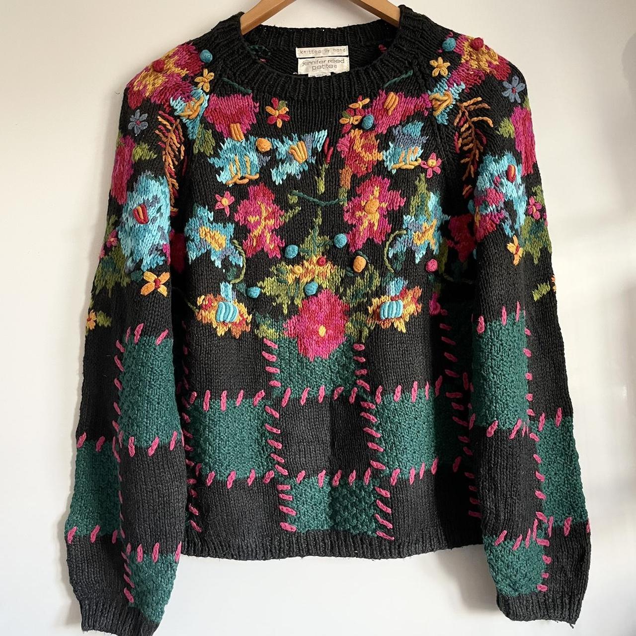 JENNIFER REED Vintage Jumper 80’S Hand Knitted... | Depop