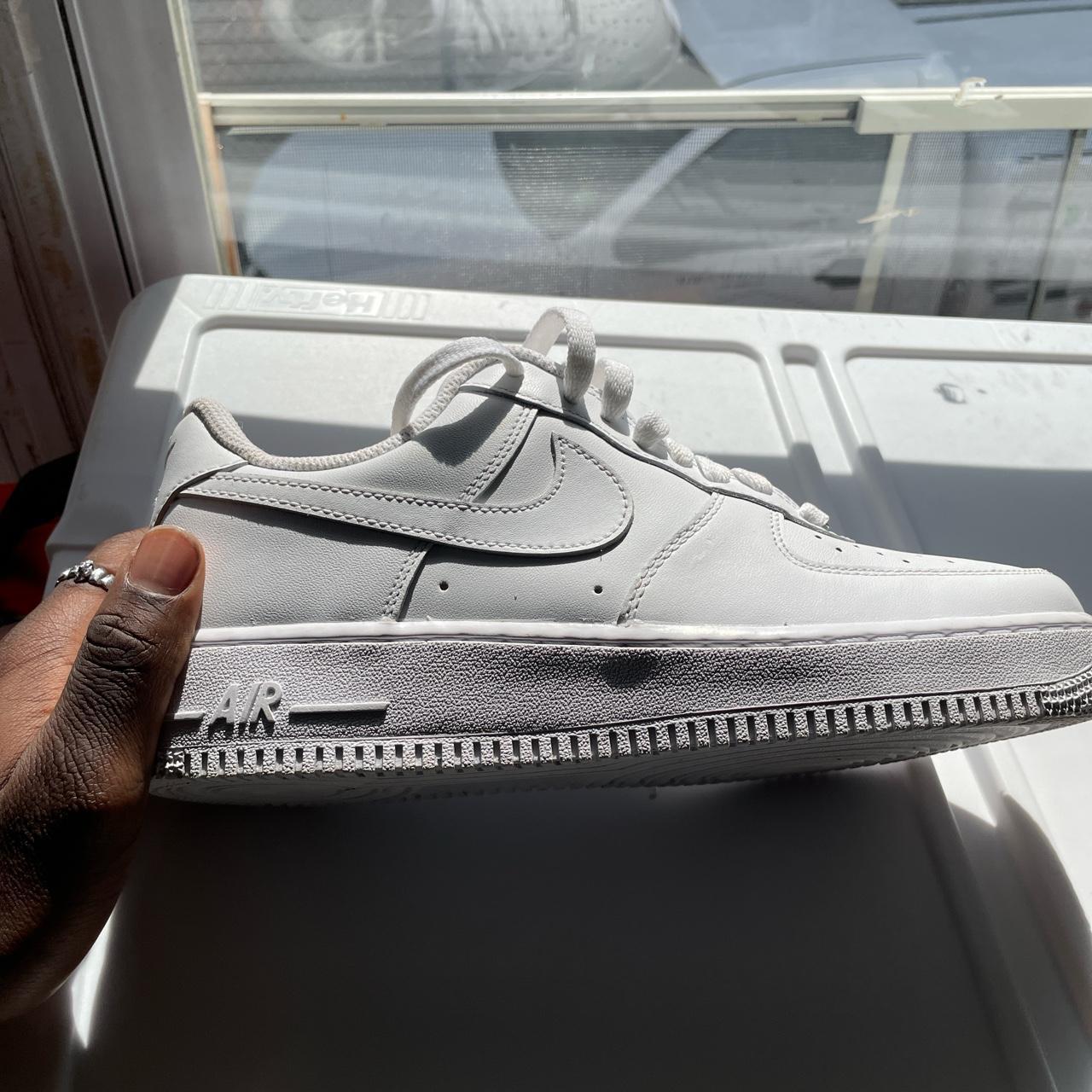 Barely Worn CLEAN white AF1 SIZE: 7.5 M US with... - Depop