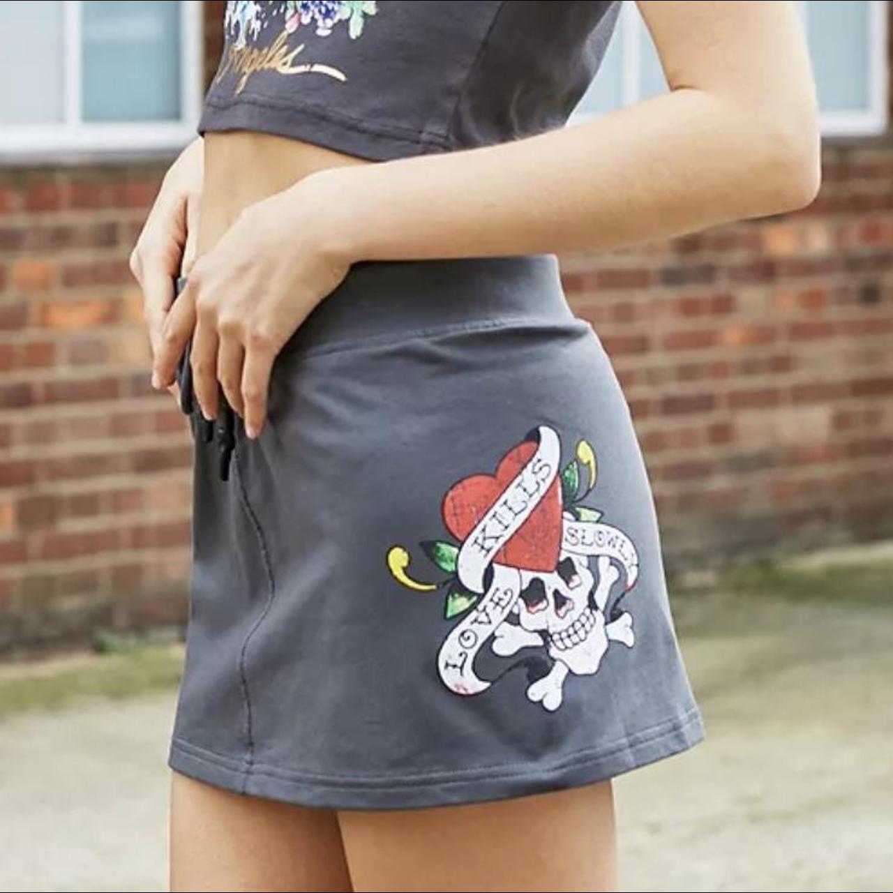 NEW MINI SKIRT FROM URBAN OUTFITTERS X ED HARDY - Depop