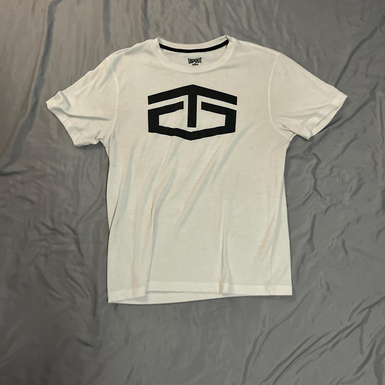 white tapout newgen logo pretty basic tap out... - Depop