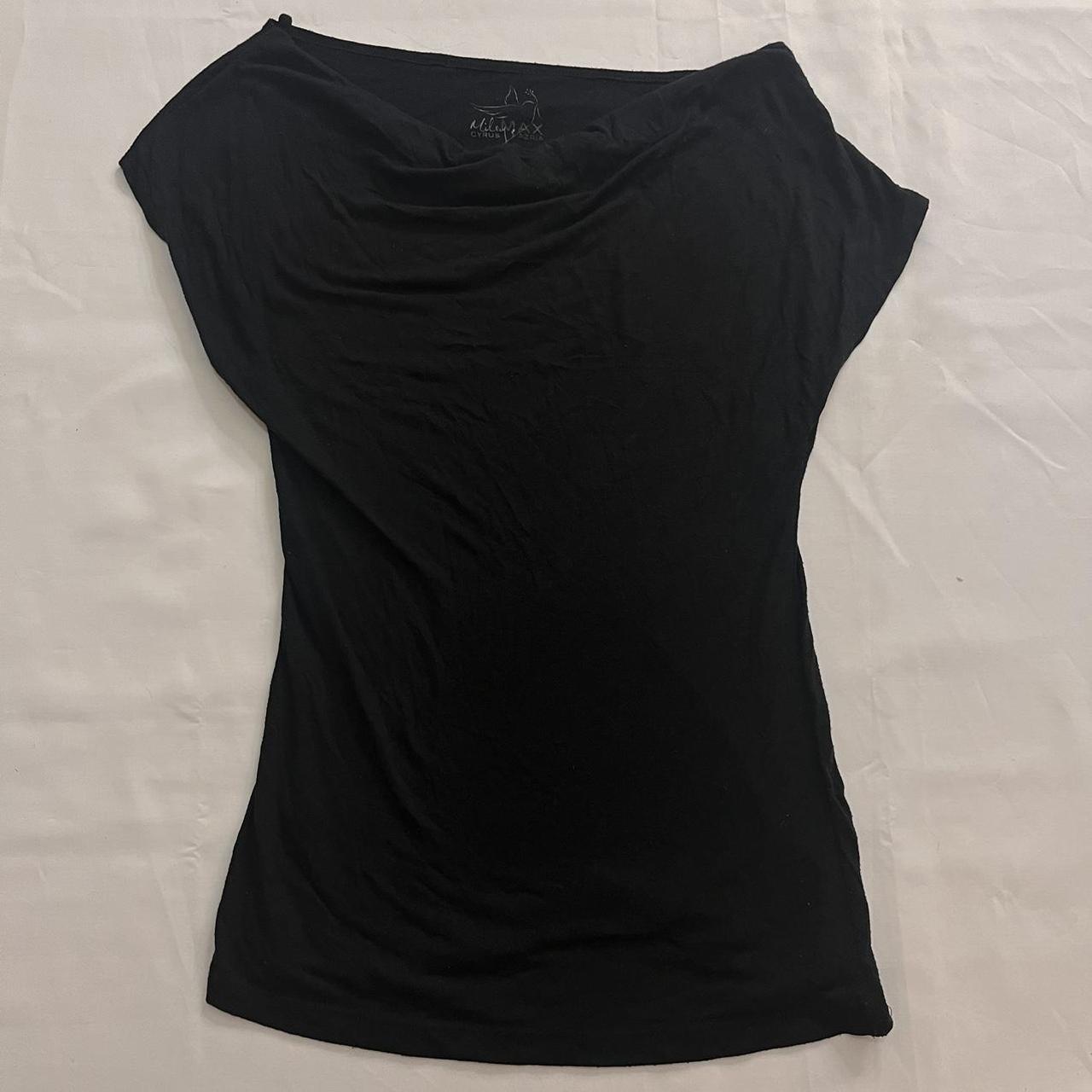 black miley cyrus & max azria tshirt. size small.... - Depop