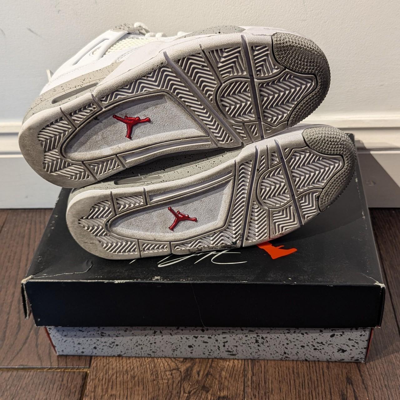 Jordan 4 White Oreo GS UK 4 Excellent condition... - Depop