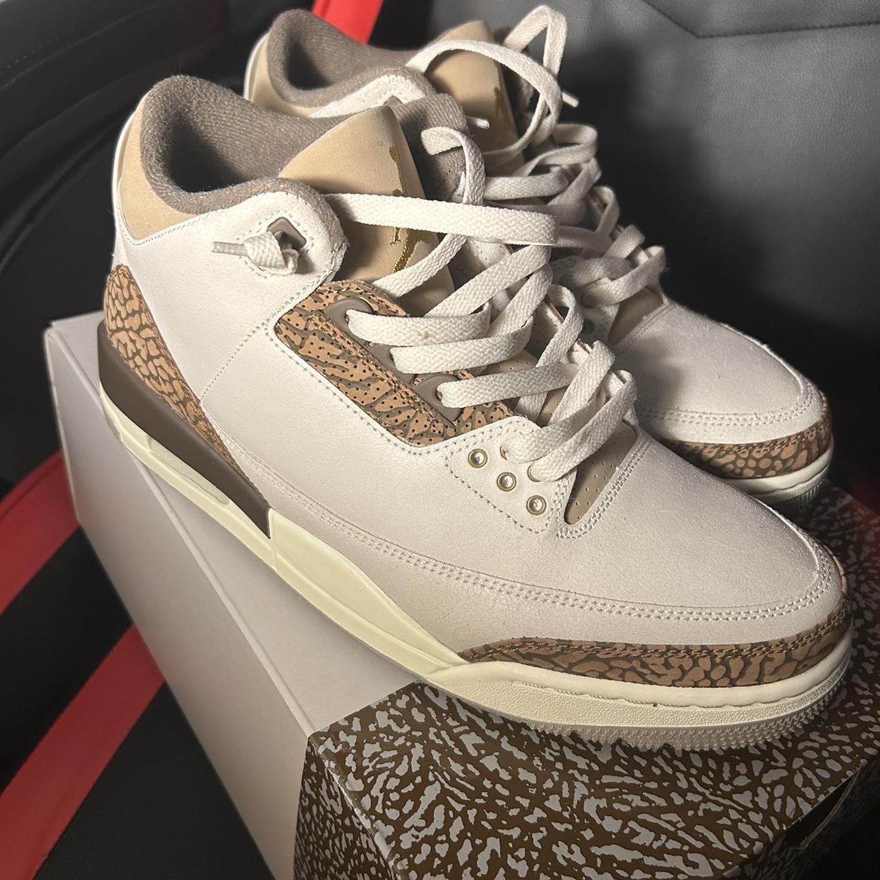Size 11 Palomino Jordan 3s Hmu if interested - Depop