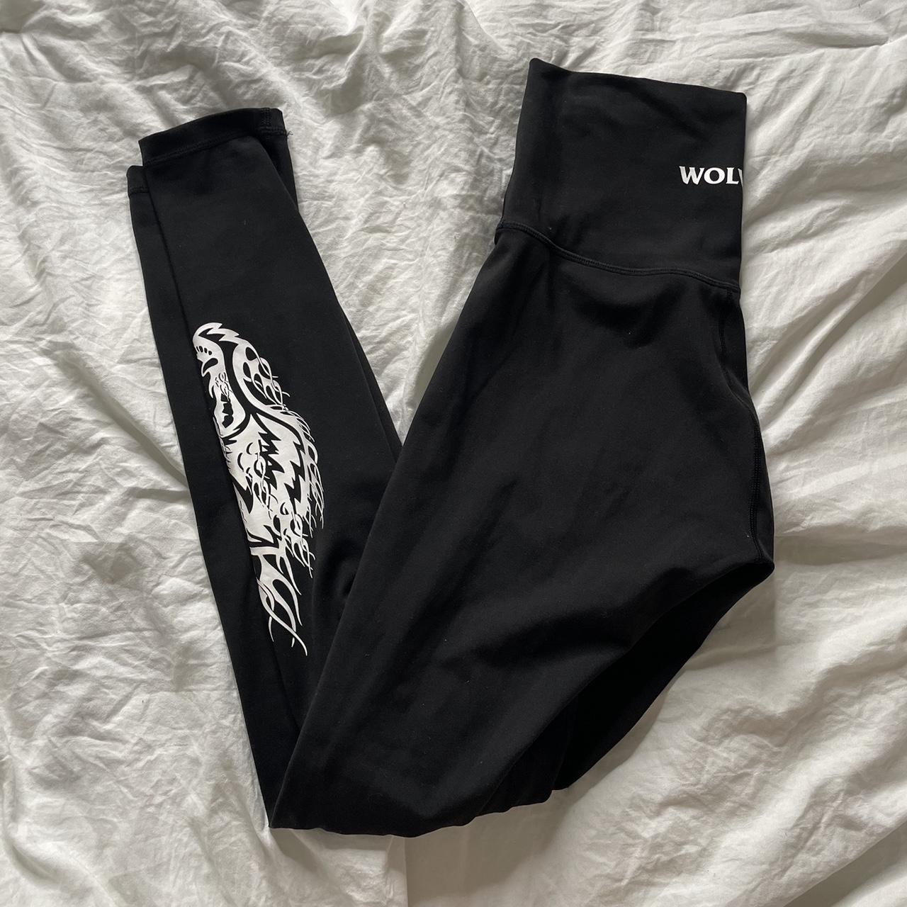 Darc Sport Black Wolves Leggings • size small • vguc - Depop