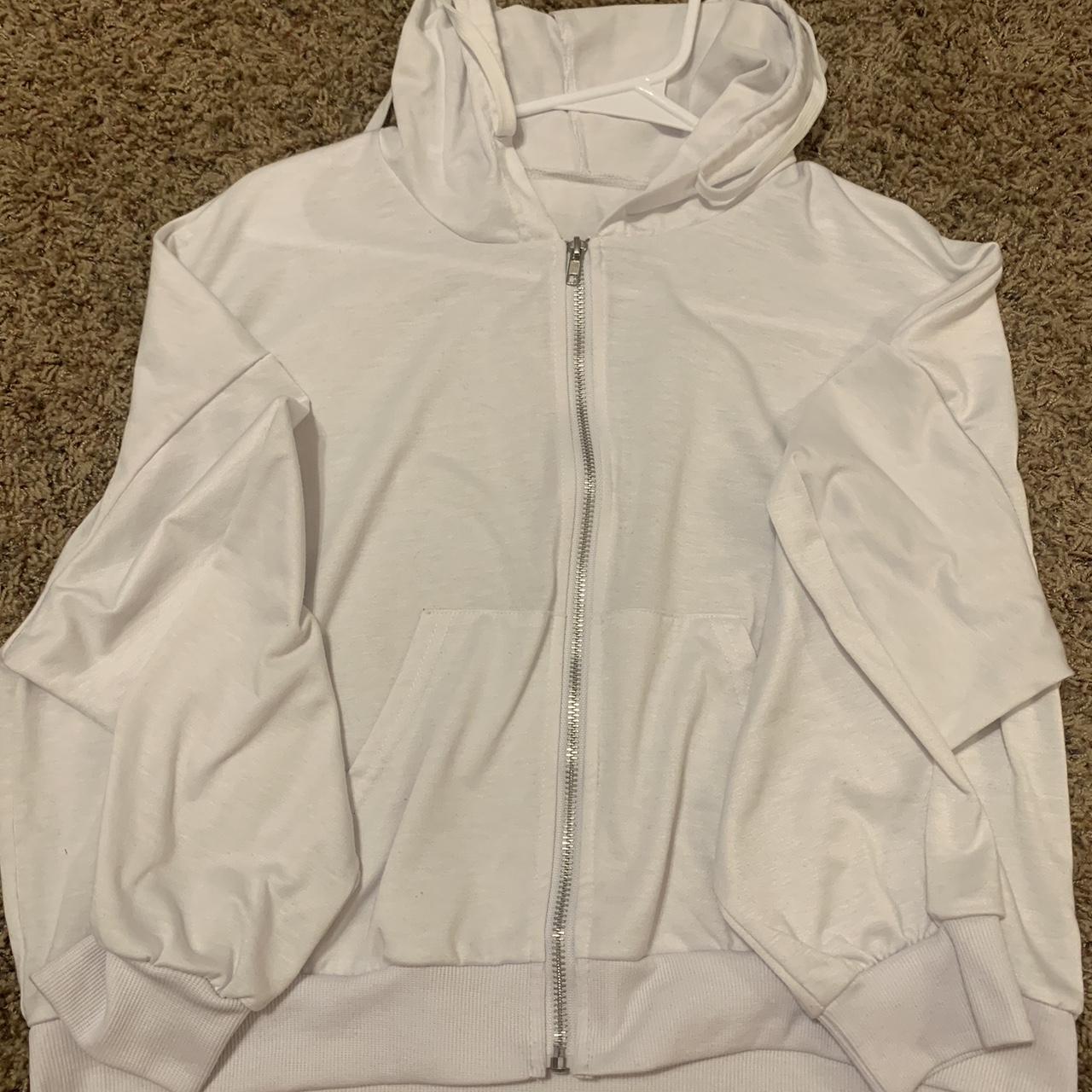 white shein cropped jacket originally... - Depop