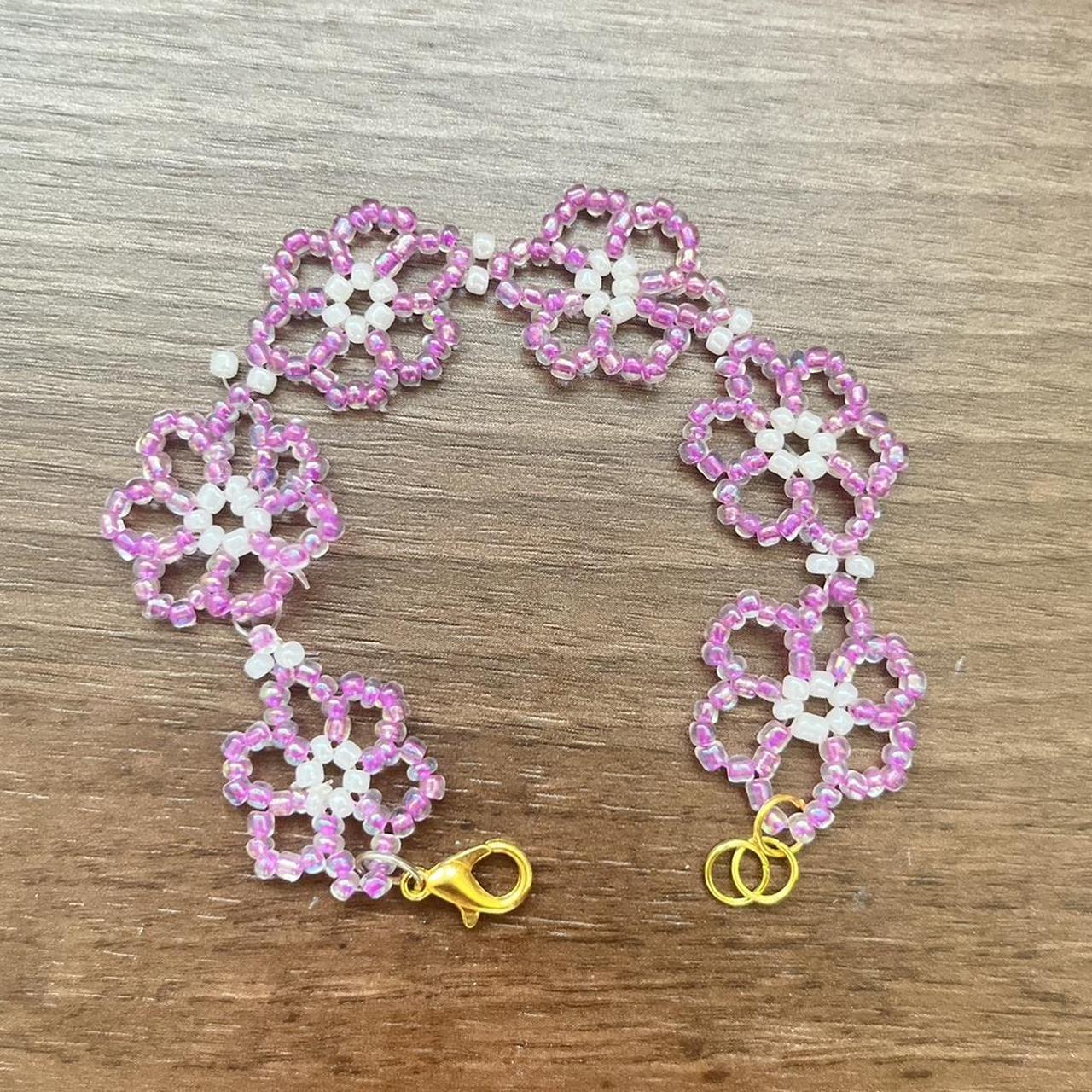 Flower Chain Bracelet 🌸💋 🪩 handmade flower daisy... - Depop