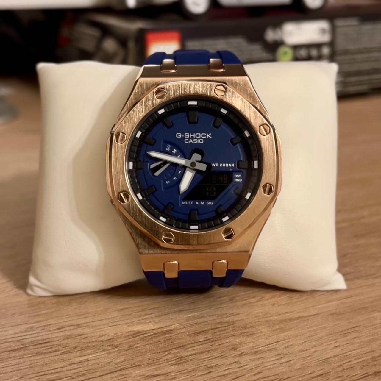 Custom G Shock x AP Royal Oak Watch with Box and Papers - Depop