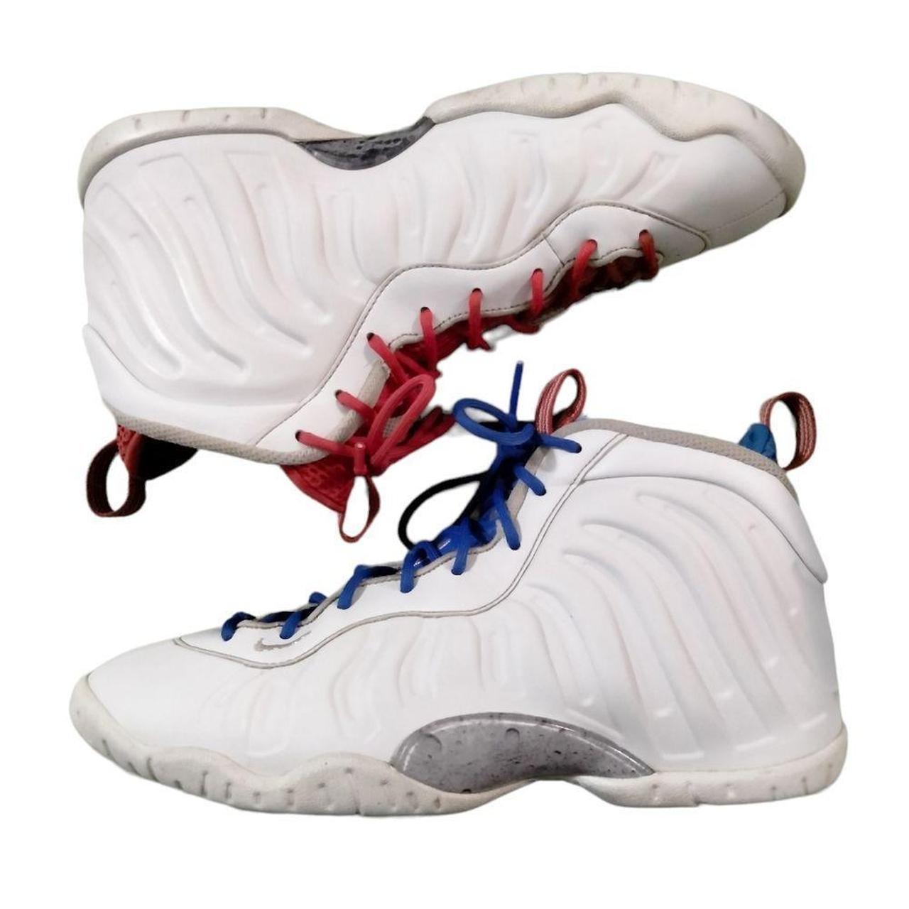 Nike Little Posite One GS USA Moon Size 7Y White... - Depop