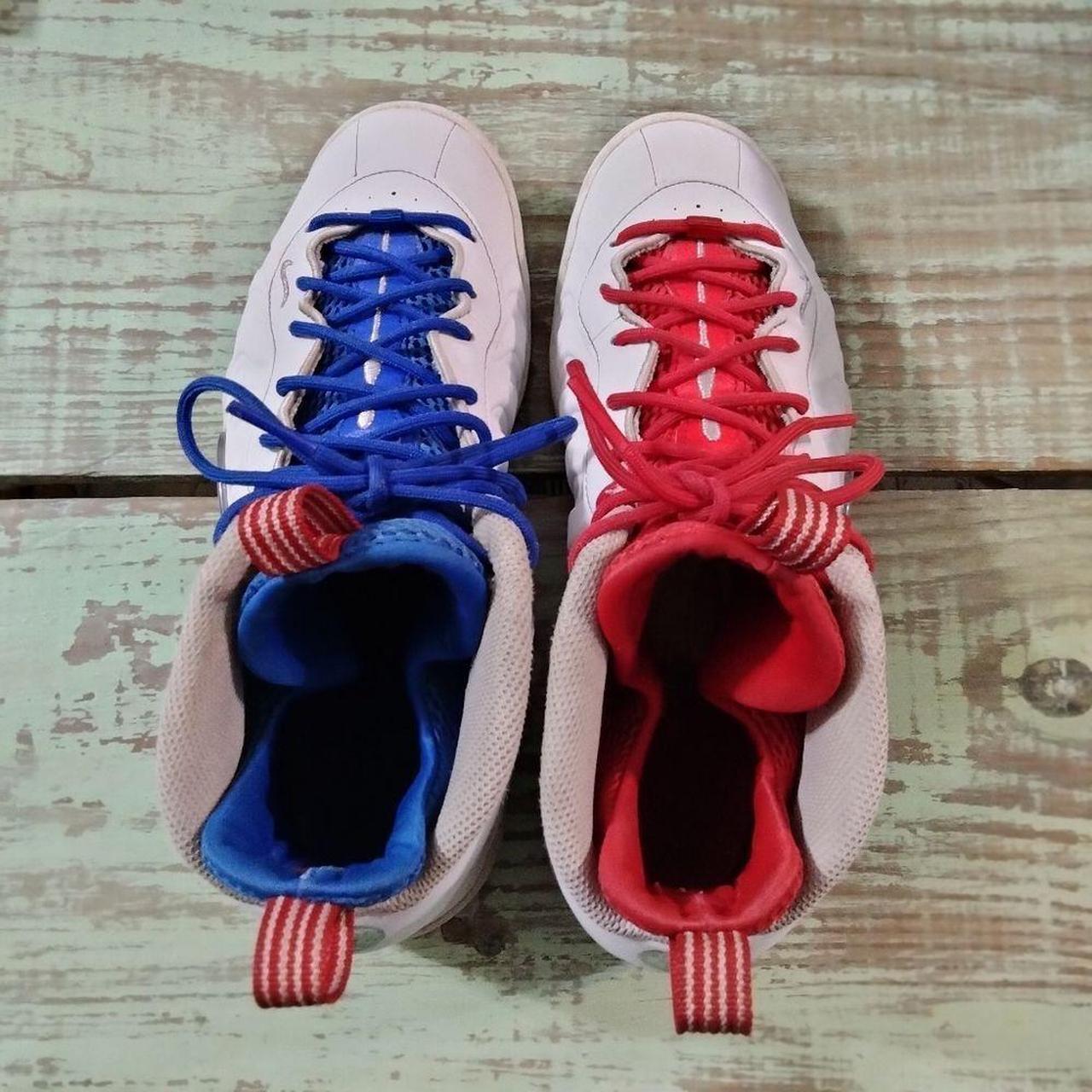 Nike Little Posite One GS USA Moon Size 7Y White... - Depop