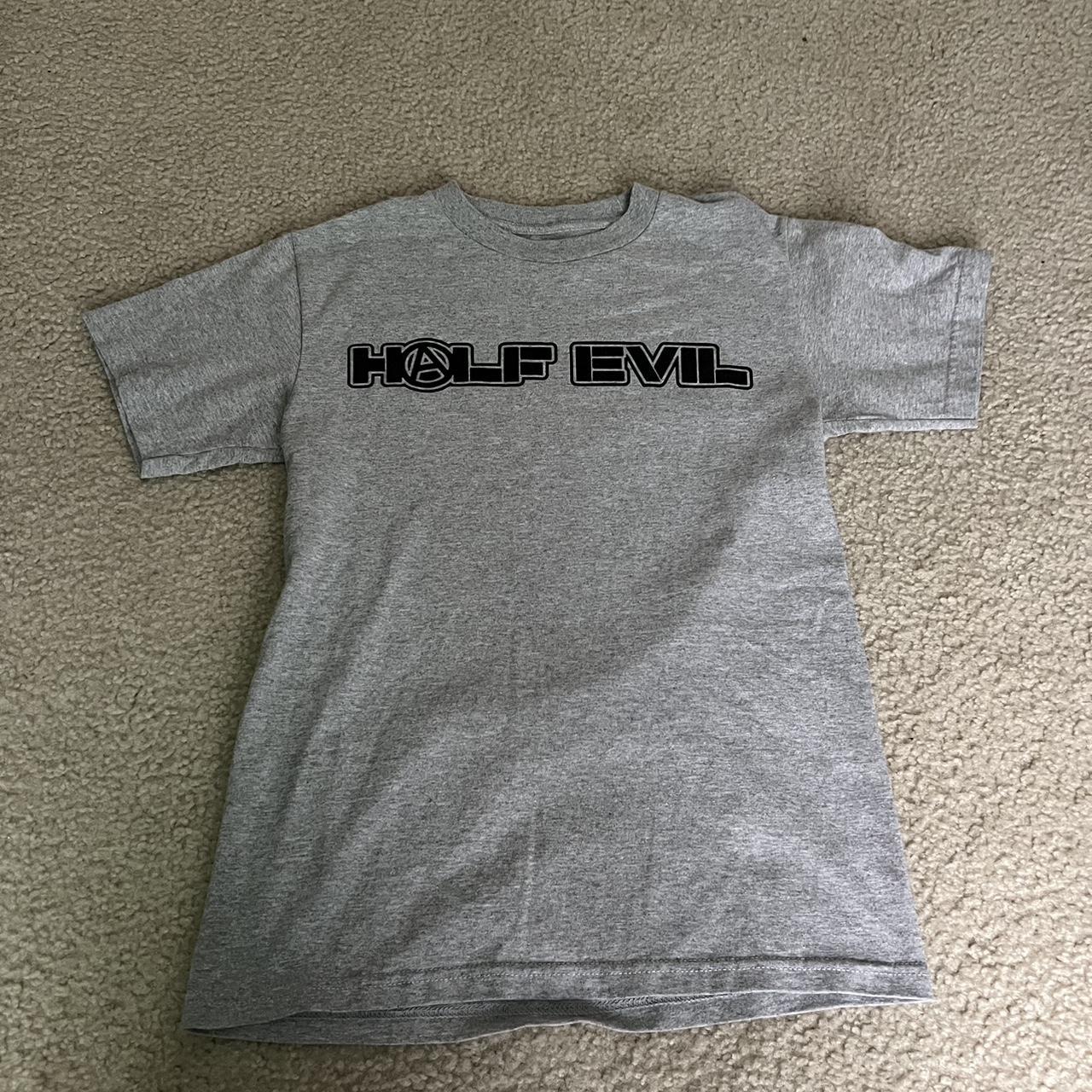 Half Evil Tee Size Mens Small Excellent... - Depop