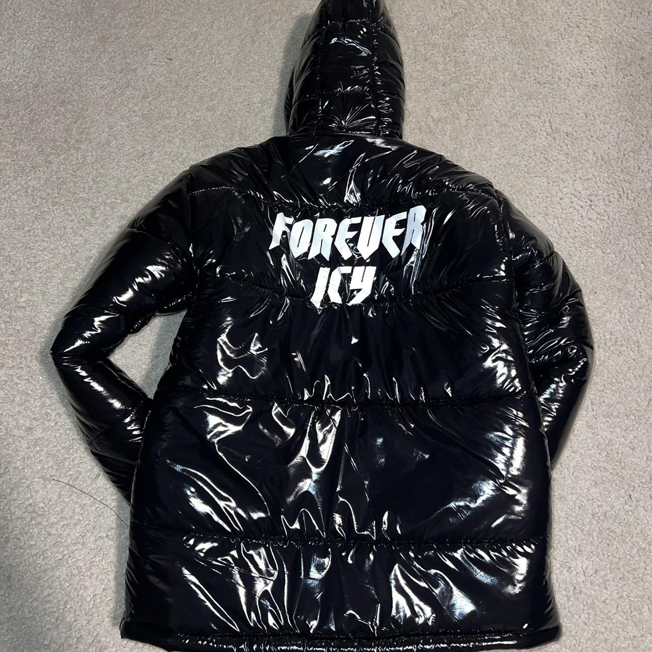 Forever Icy Reflective Puffer Coat Size Mens... - Depop