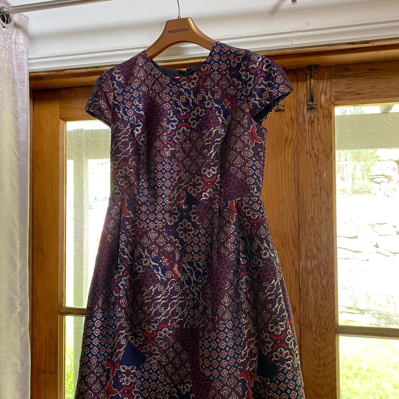 Rare Monsoon 'Fusion' range party dress featuring... | Depop