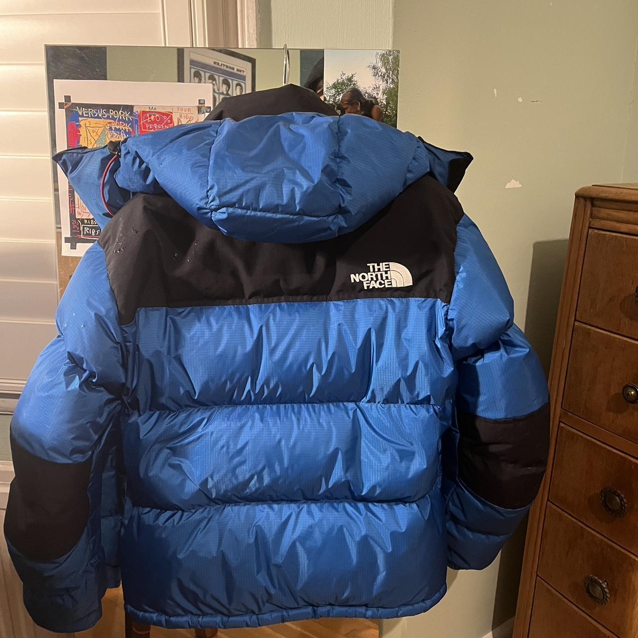 Blue and black The North Face puffer jacket 700... - Depop