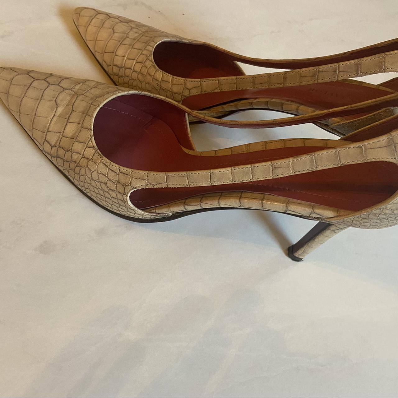 Vintage Ann Taylor heels!!! MADE IN ITALY. Snake... - Depop