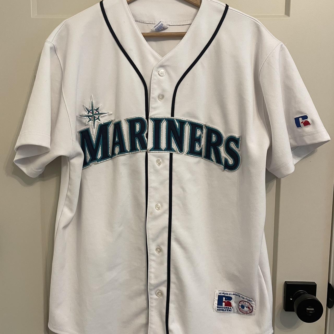 Vintage Russell Athletic Seattle Mariners Baseball... | Depop