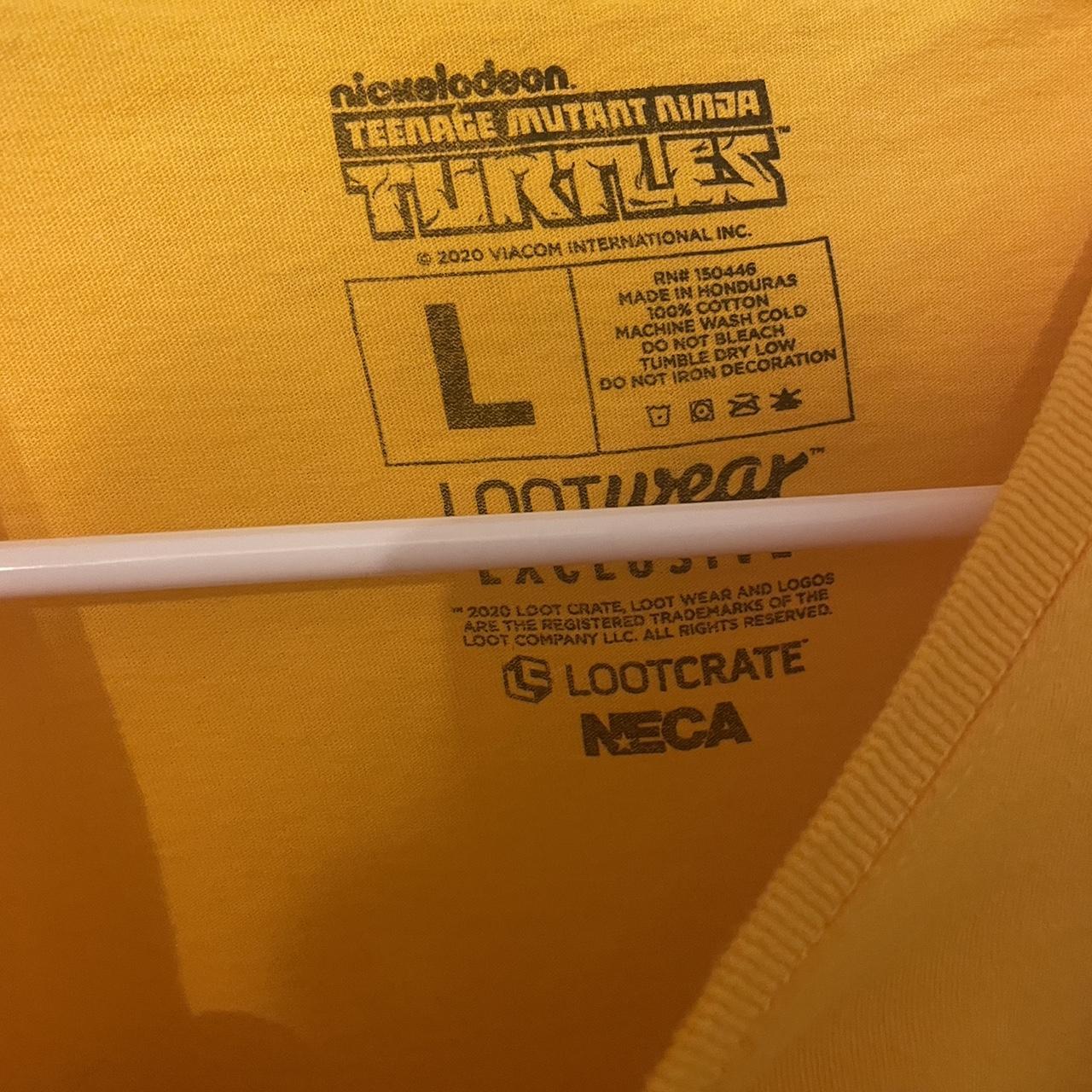 Yellow tmnt mondo gecko skull tee Size large Is... - Depop