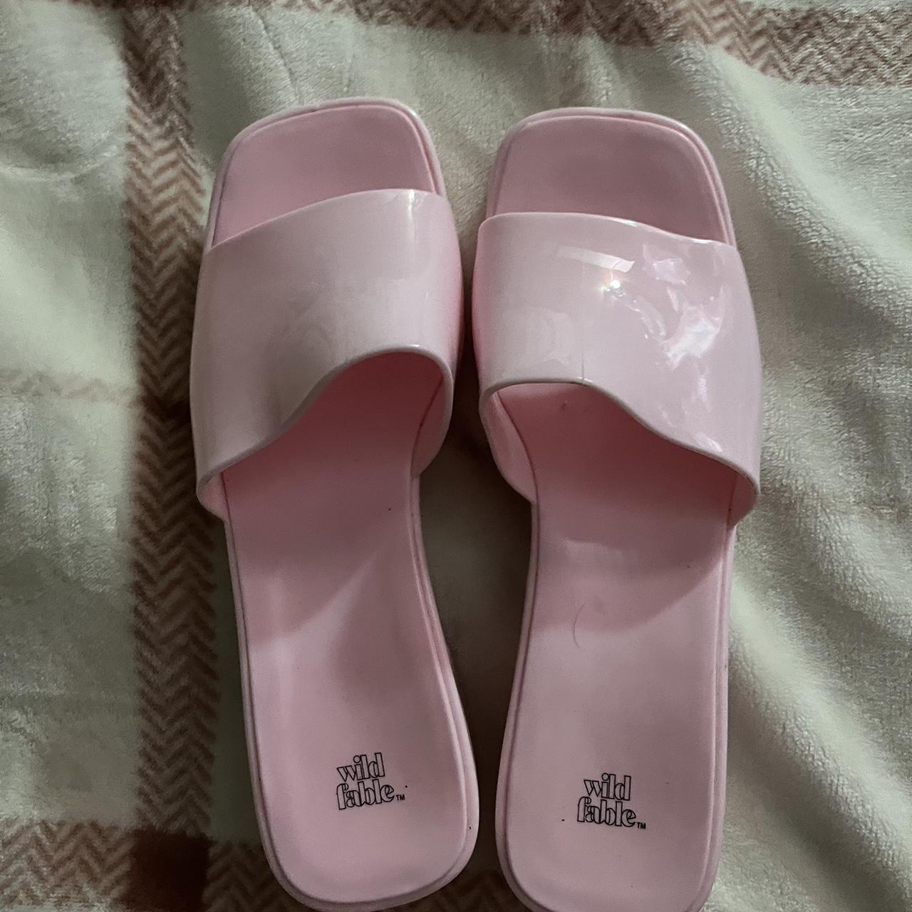 Wild Fable Women's Pink Sandals | Depop