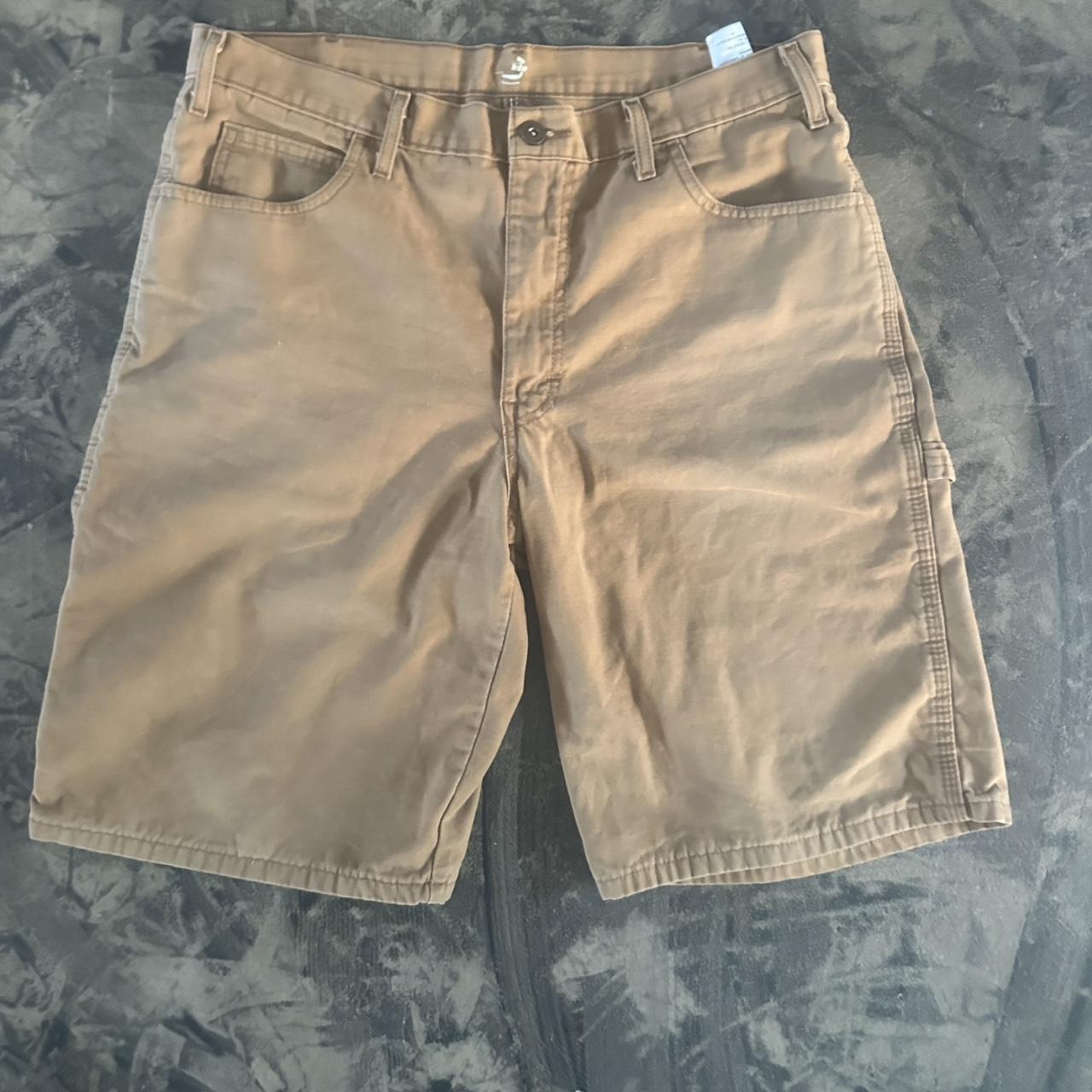 Dickies tan carpenter jorts - Depop