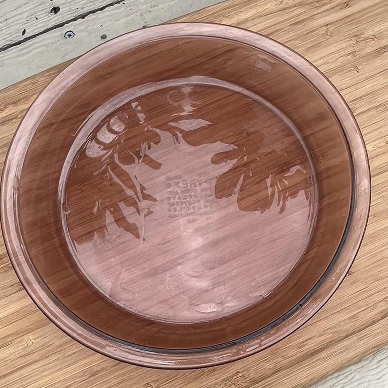 Vintage Cranberry Pyrex Pie Plate This item is a... - Depop