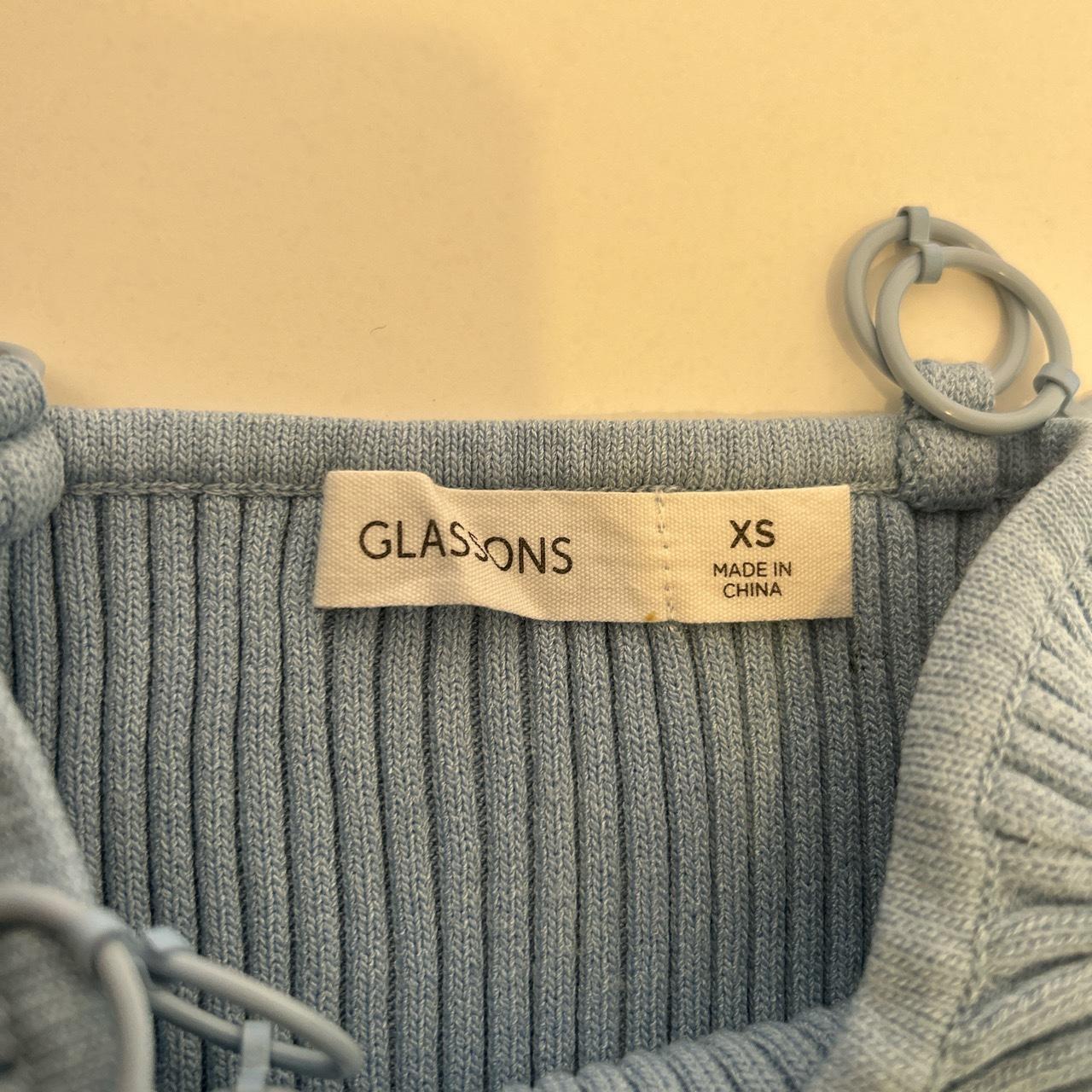 Glassons baby blue chain top Never worn (without... - Depop