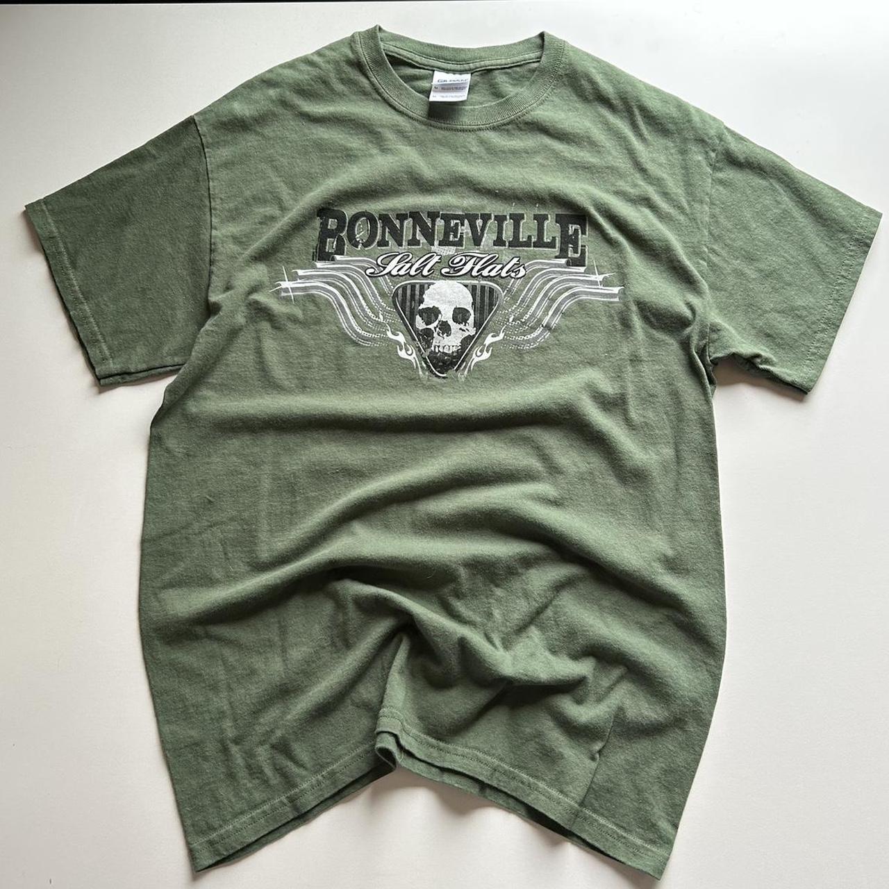 Sick Bonneville Salt Flats scull Tee, rad graphic... | Depop