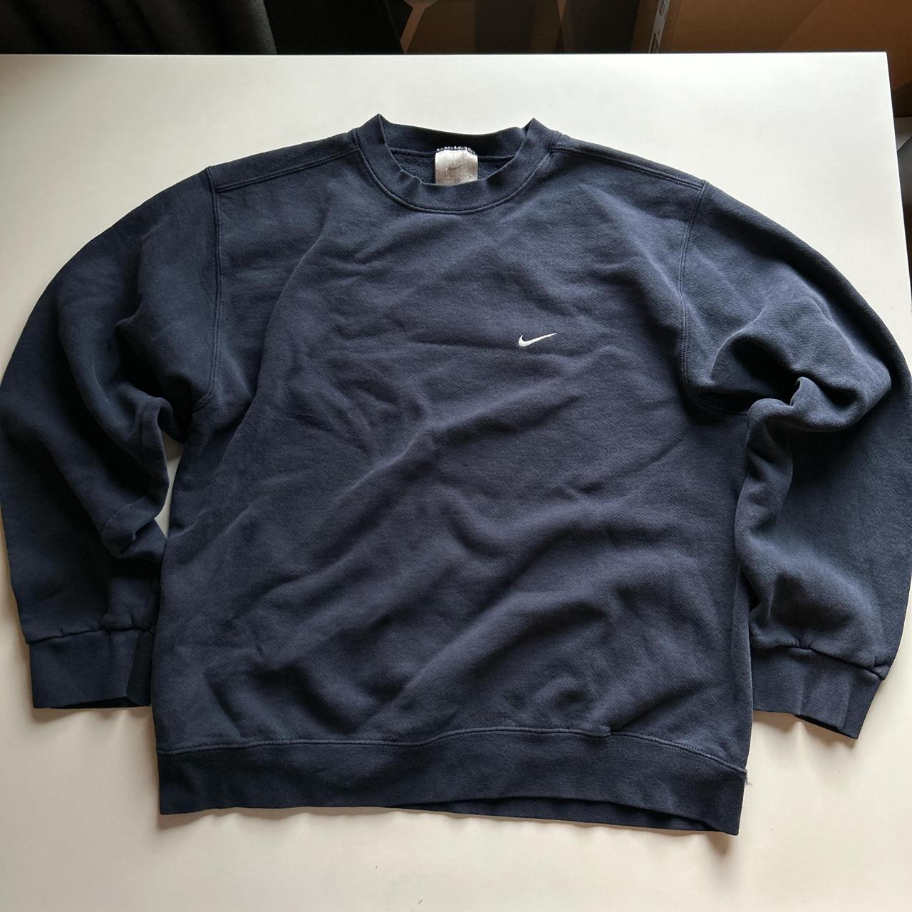 Vintage navy blue Nike crewneck. super sick piece,... - Depop