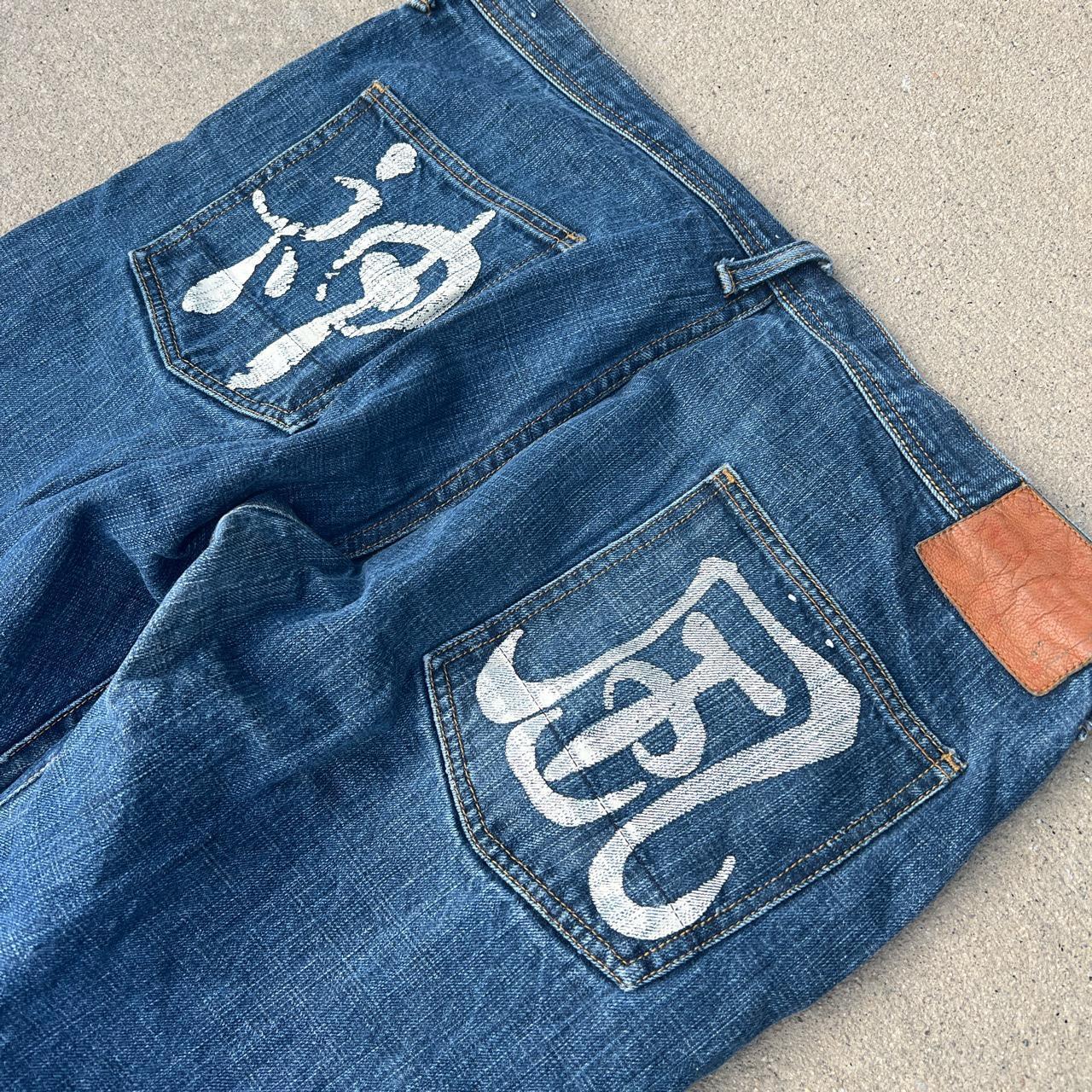 Super tuff baggy Evisu jeans this is a really old... - Depop