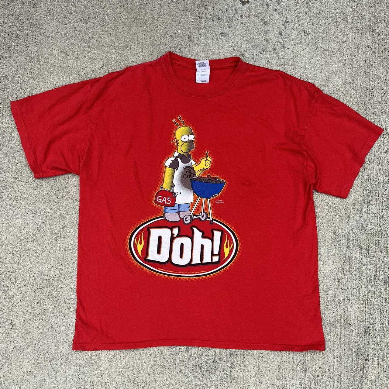 Vintage Homer Simpson Red T Shirt Dm For Offers Depop