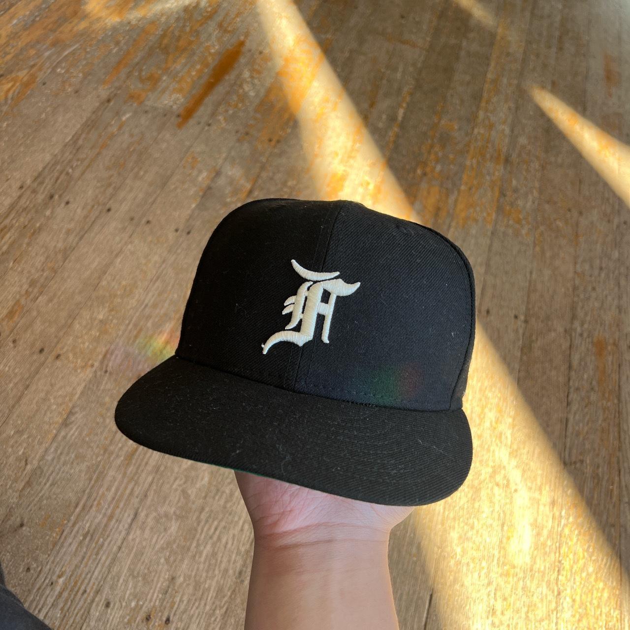 FOG fitted hat (Black) Size: 7 5/8 worn once - Depop