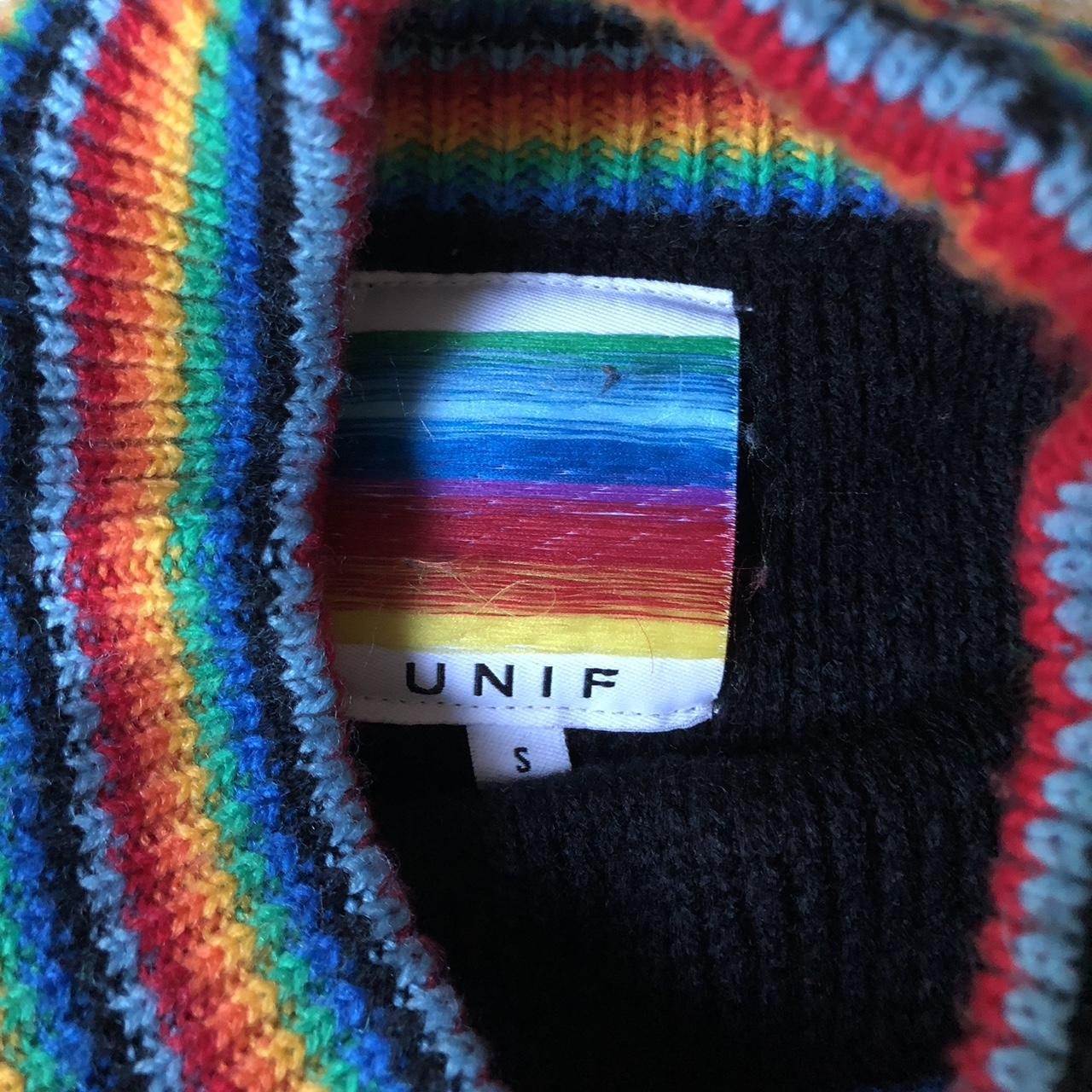 UNIF rainbow striped sweater 🌈 super cute super... - Depop