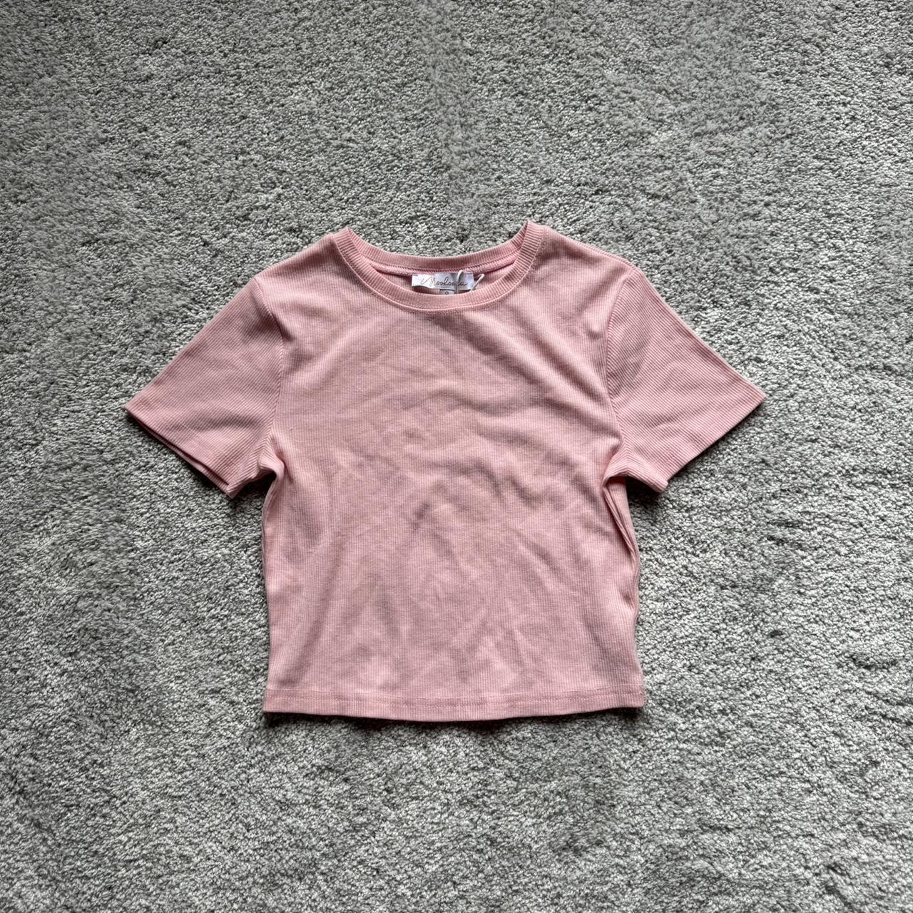 PINK BABY TEE - US size 6 (fits xs-m) - brand new... - Depop