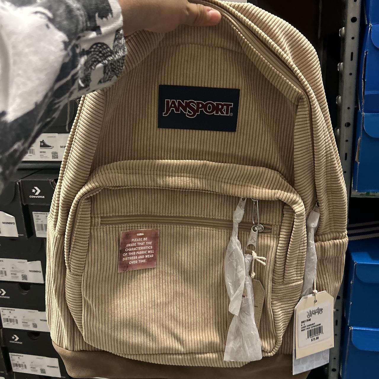 Jansport corduroy backpack - Depop