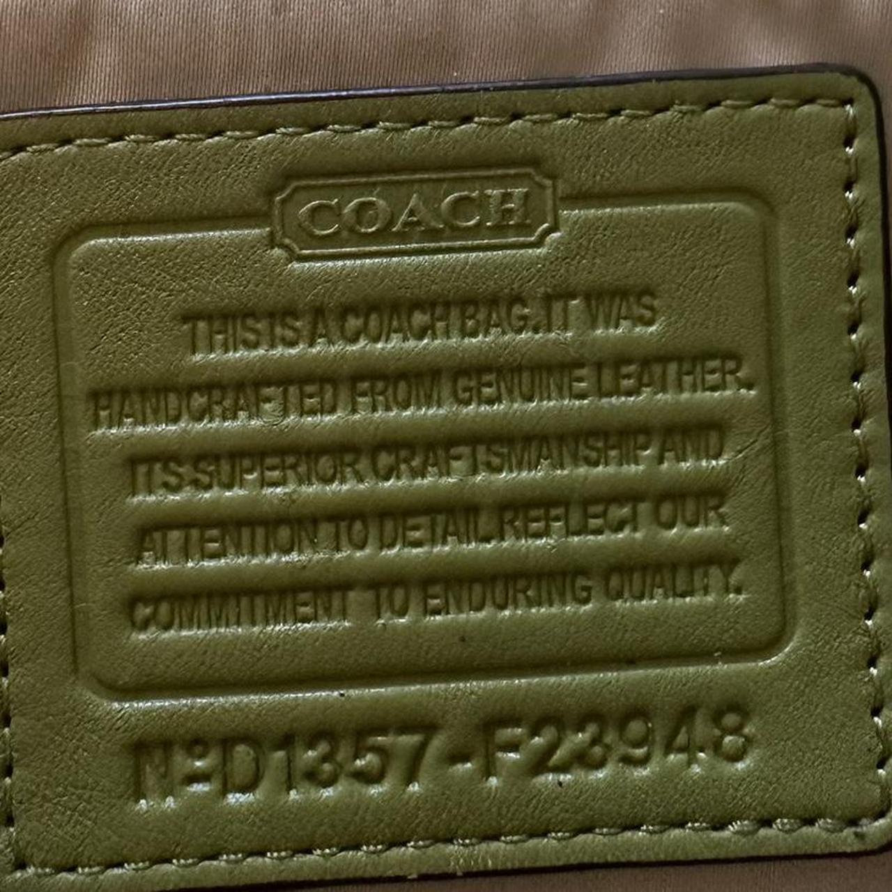 leaf green vintage coach bag ( rare ) I don’t see it... - Depop